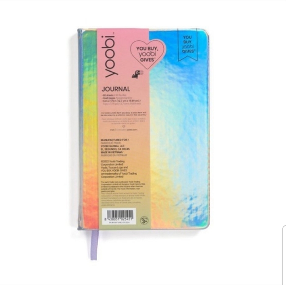Yoobi | Office | Yoobi Silver Holographic Journal 5x775 Inches | Poshmark